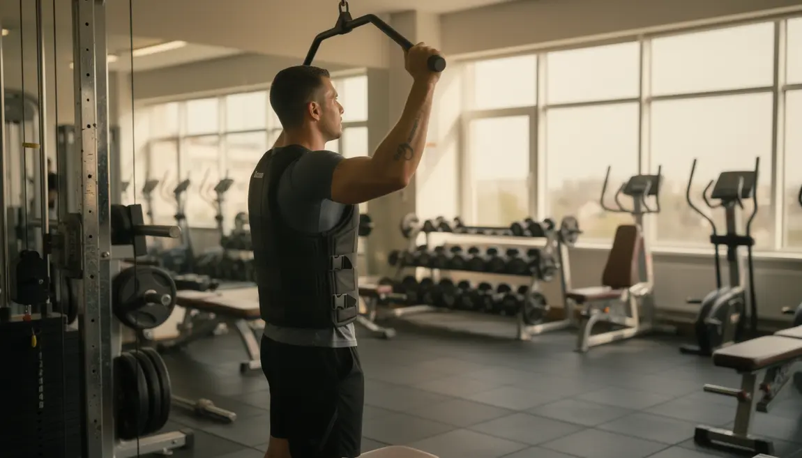 Triceps poulie haute : technique, variantes et bénéfices avec gilet lesté